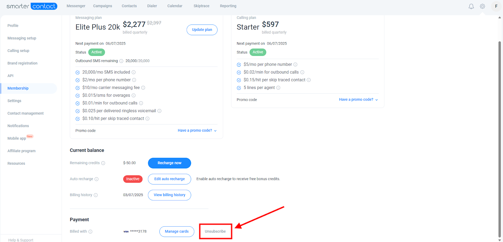 Canceling Your Subscription